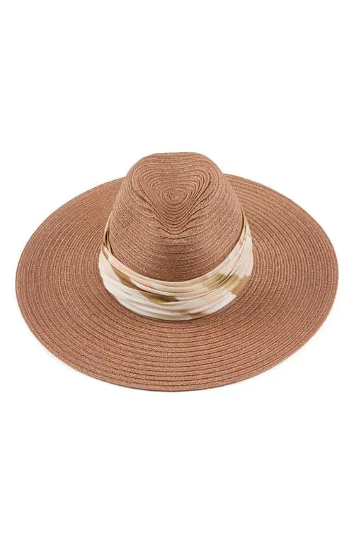 Eugenia Kim Emmanuelle Wide Brim Packable Fedora - Fawn