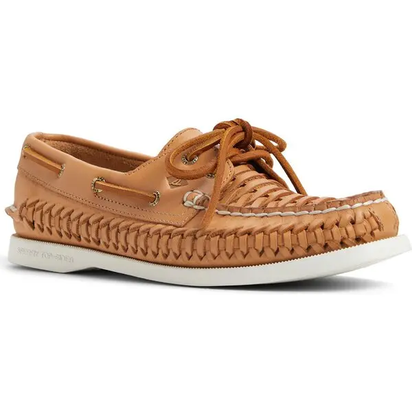 Sperry Woven Leather Loafer - Tan
