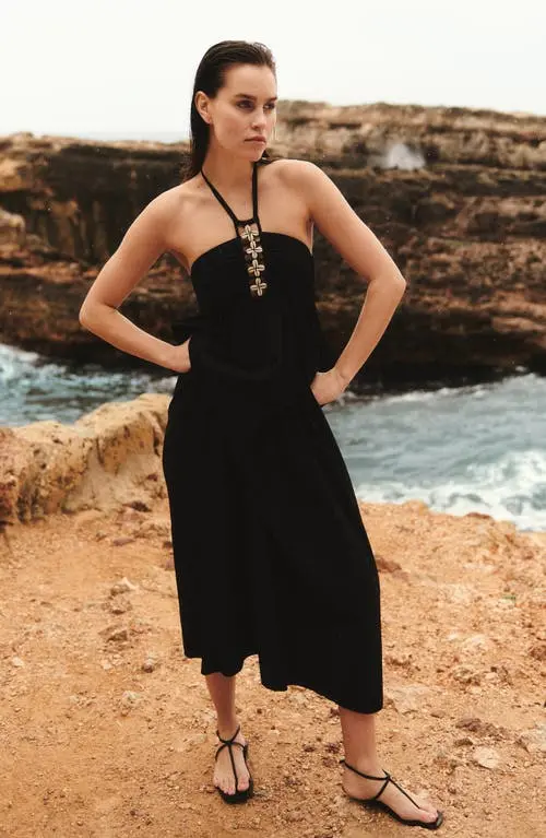 Rails Palazzo Halter Midi Dress