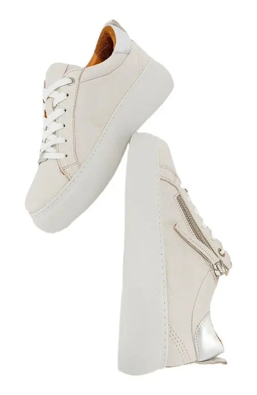 FOREVER & ALWAYS SHOES Allie Leather Sneakers - Beige Leather