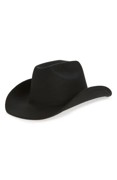 Tasha Felted Cowboy Hat - Black