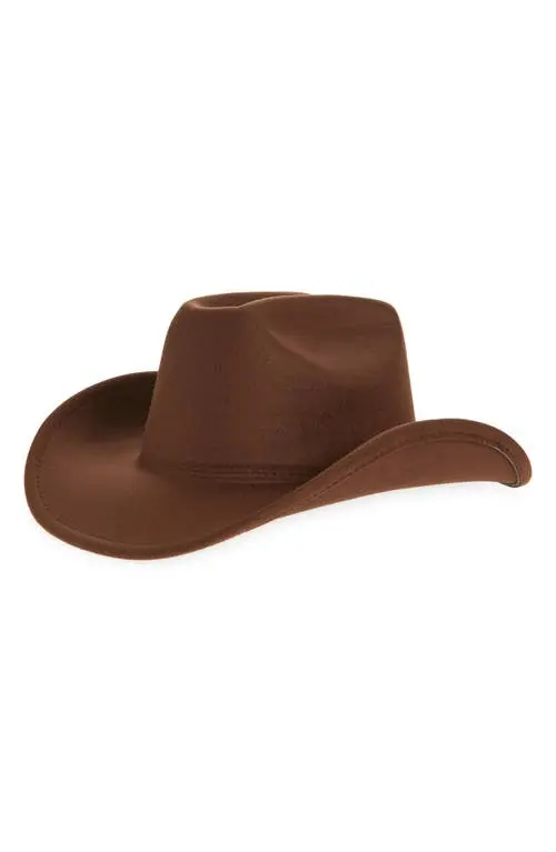 Tasha Felted Cowboy Hat - Dark Brown
