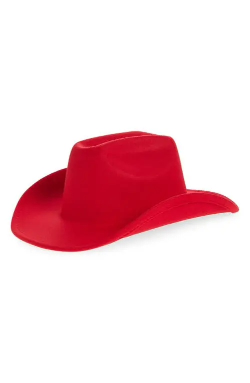 Tasha Felted Cowboy Hat - Red