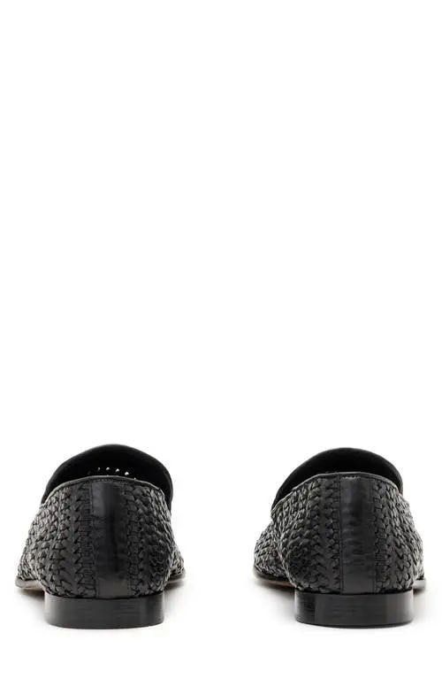 John Varvatos Venice Woven Slip-on Shoe - Black