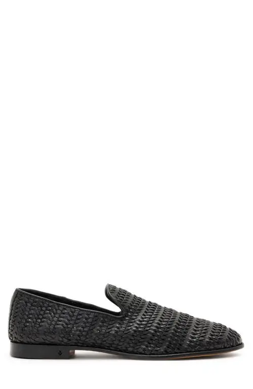 John Varvatos Venice Woven Slip-on Shoe - Black