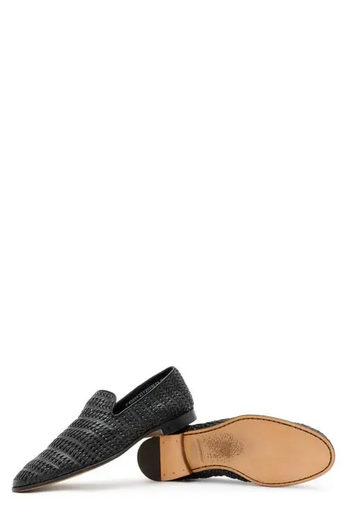 John Varvatos Venice Woven Slip-on Shoe - Black