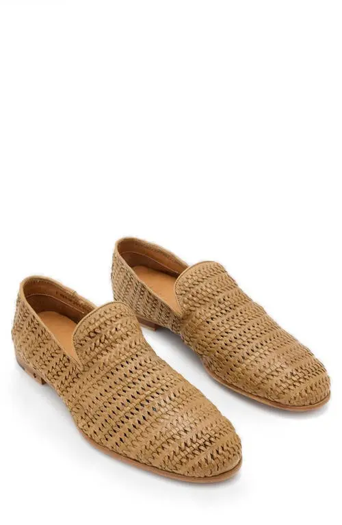 John Varvatos Venice Woven Slip-on Shoe - Wood Brown