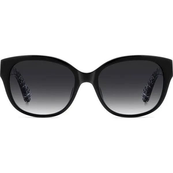 Kate Spade New York Gradient Round Sunglasses - Black