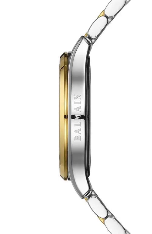 BALMAIN WATCHES Diamond Two-tone Bracelet Watch