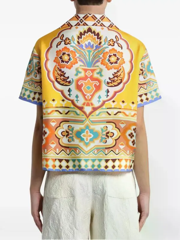 Etro Floral-print Silk Shirt