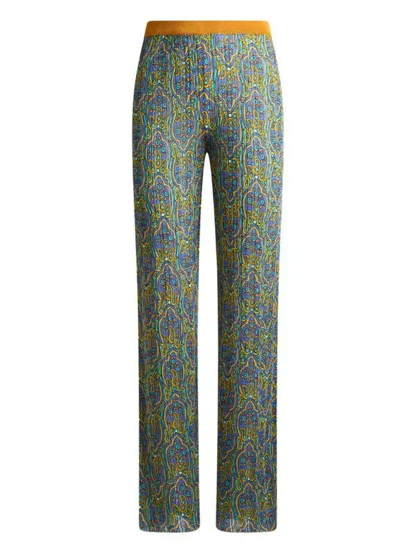 Etro Printed Knitted Trousers