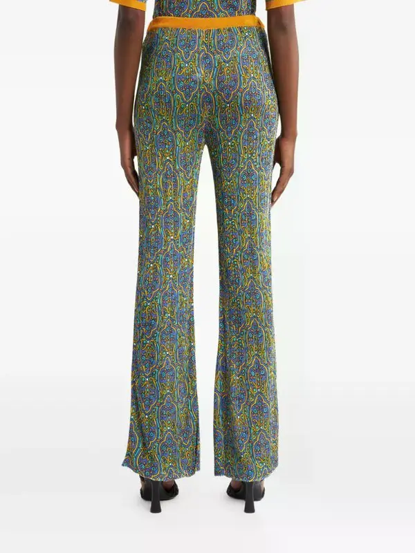 Etro Printed Knitted Trousers