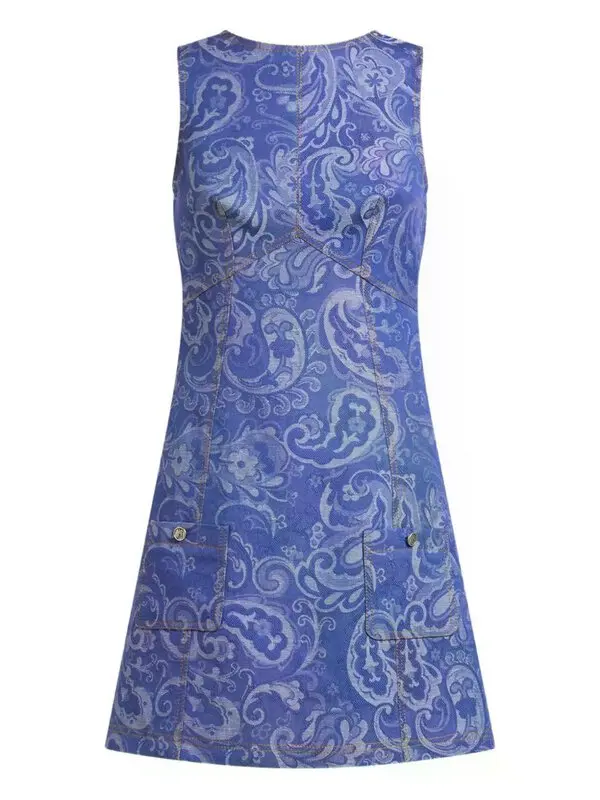 Etro Patterned Jacquard Mini Dress