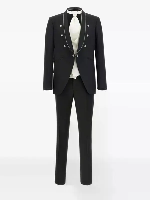 CARLO PIGNATELLI Four-piece Ceremony Suit - Black