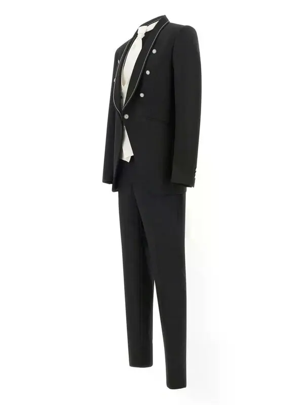CARLO PIGNATELLI Four-piece Ceremony Suit - Black
