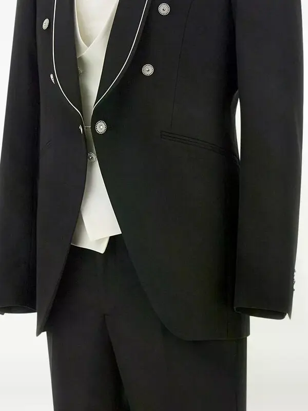 CARLO PIGNATELLI Four-piece Ceremony Suit - Black