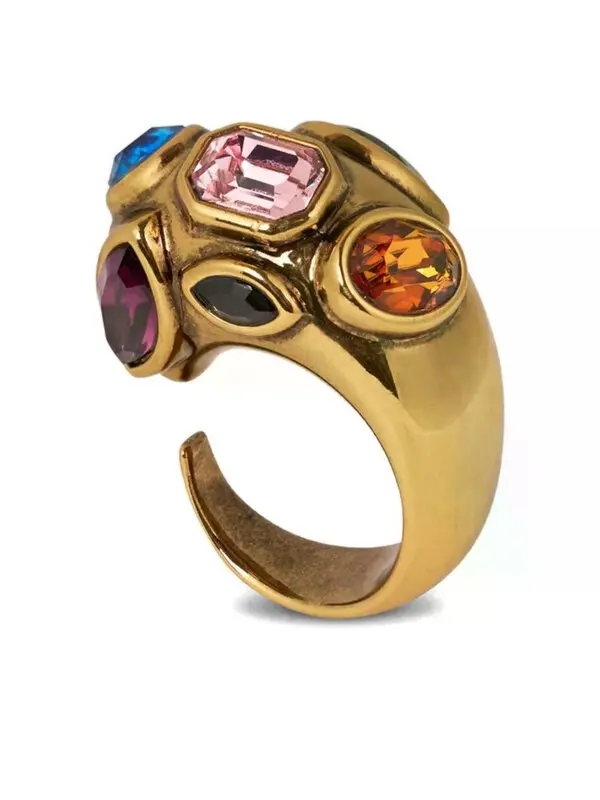 Etro Crystal-embellished Ring - Gold