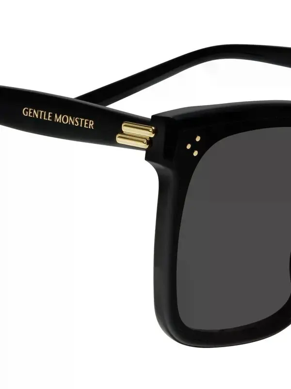 Gentle Monster Full Rim Square Sunglasses - Black | Editorialist