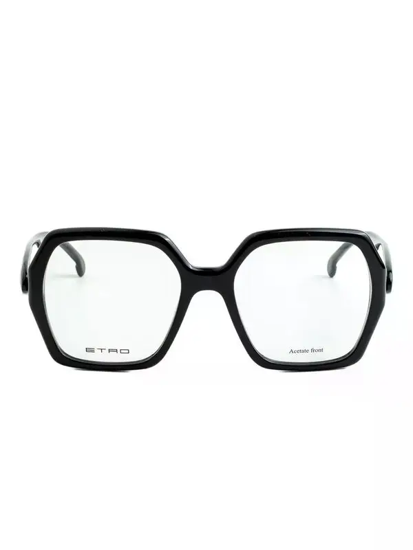 Etro Oversized Octagon Eyeglasses - Black