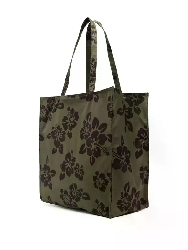 Aspesi Hibiscus Print Tote Bag