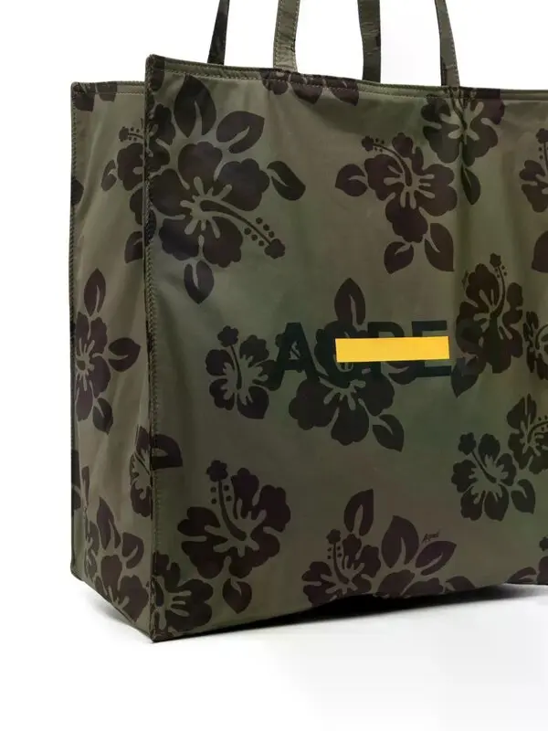 Aspesi Hibiscus Print Tote Bag