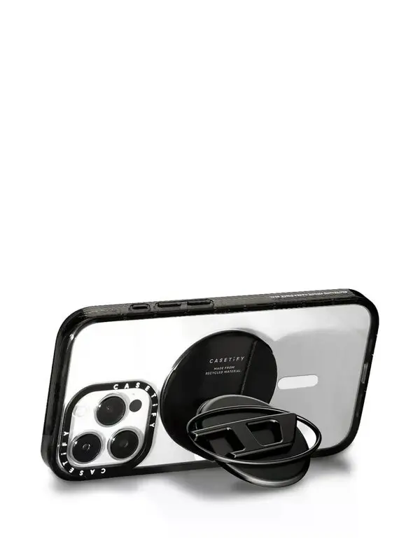 DIESEL® X Casefy Grip&amp Phone Stand Gun Metal - Grey