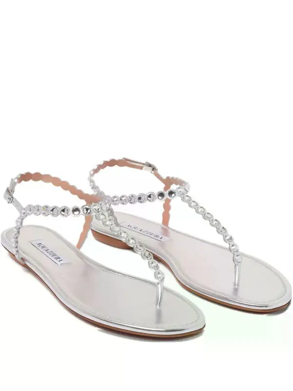 AQUAZZURA Embellished Open-toe Sandals