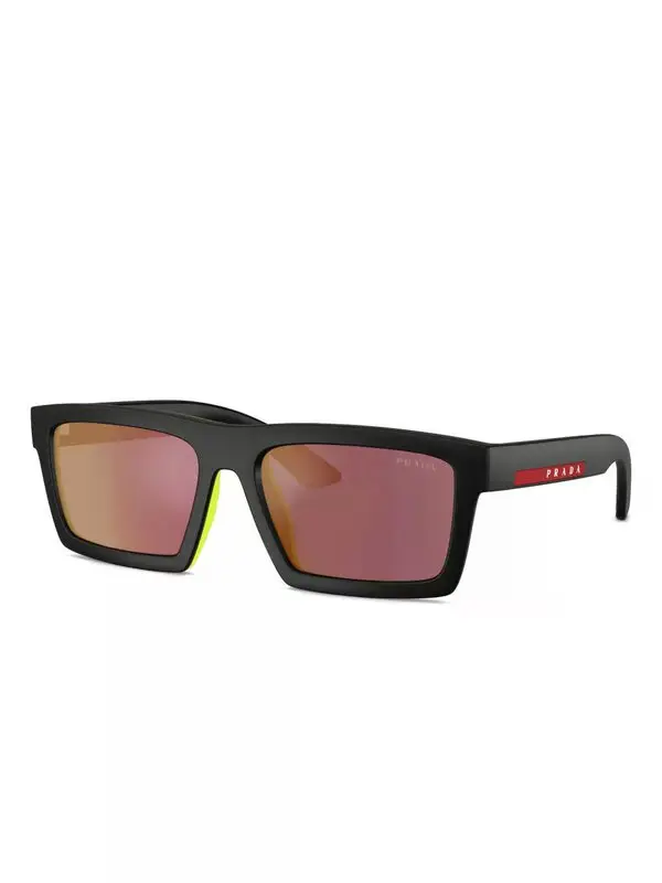 Prada Rectangle-frame Sunglasses - Black