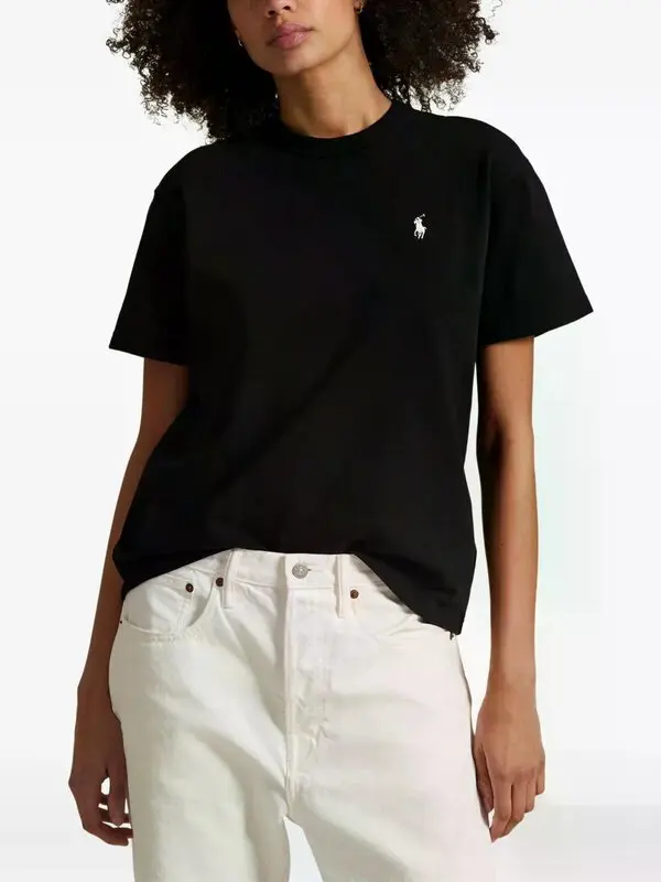 Polo Ralph Lauren Logo-embroidered T-shirt - Black