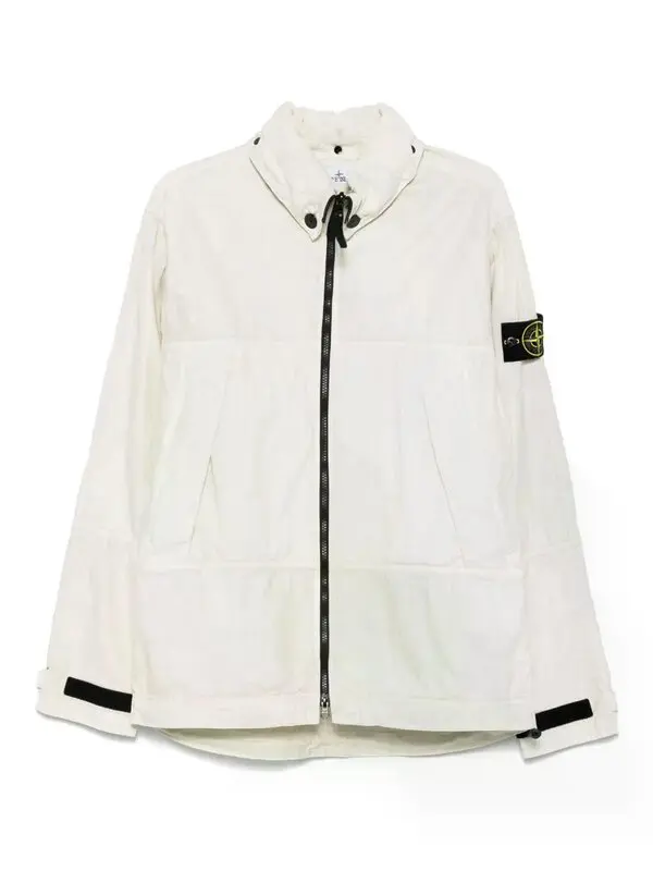 Stone Island Plated Ovd Raw-linen Jacket