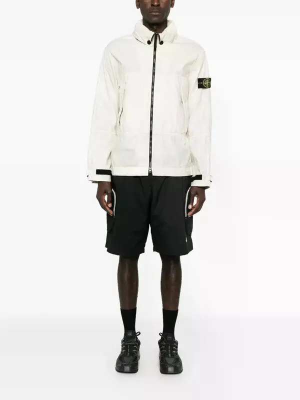 Stone Island Plated Ovd Raw-linen Jacket