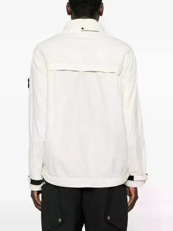 Stone Island Plated Ovd Raw-linen Jacket