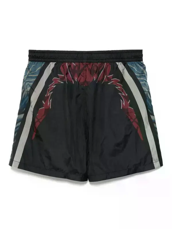 STAIN SHADE Graphic-print Swim Shorts