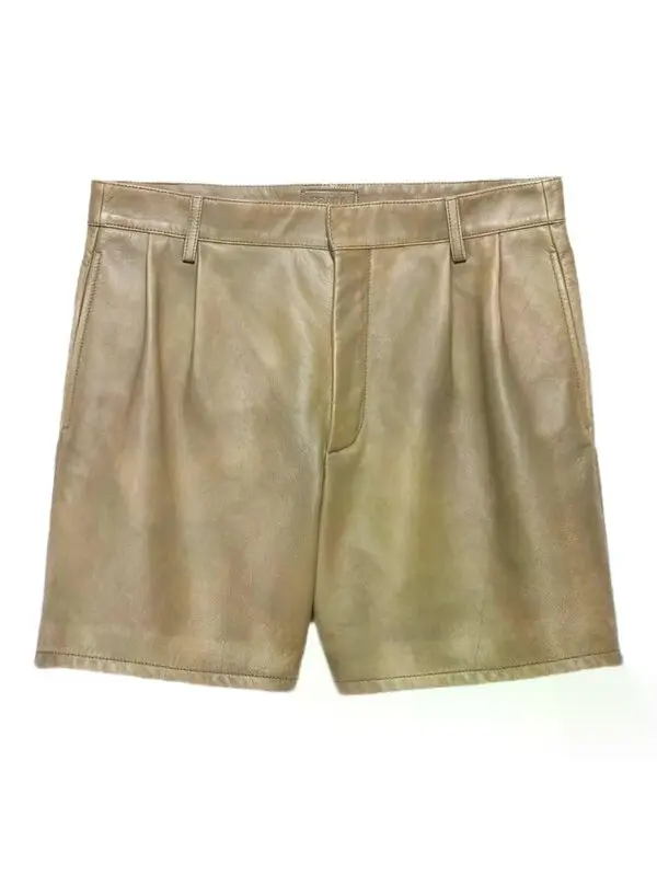 Prada Leather Shorts