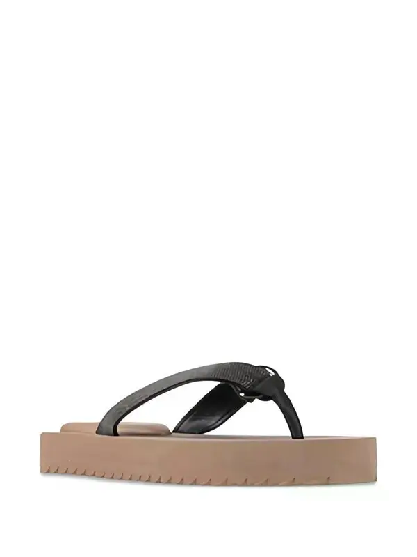 Brunello Cucinelli Monili-chain Flip Flops - Black