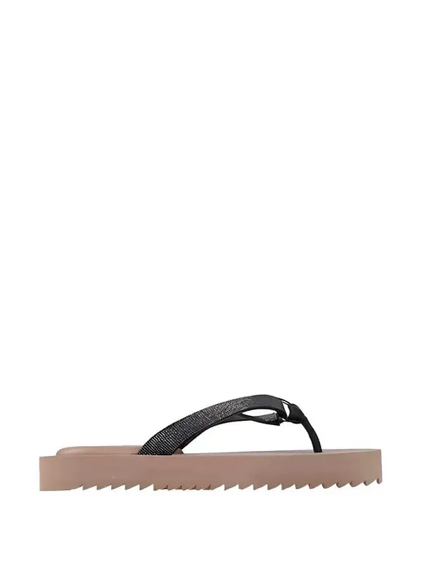 Brunello Cucinelli Monili-chain Flip Flops - Brown