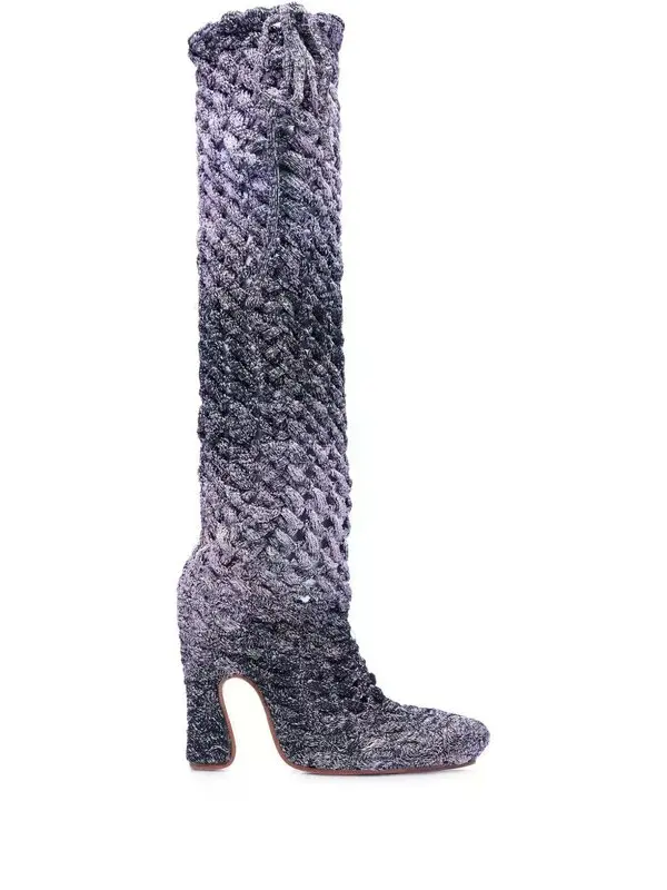ISA BOULDER Knitted Over-the-knee Boots