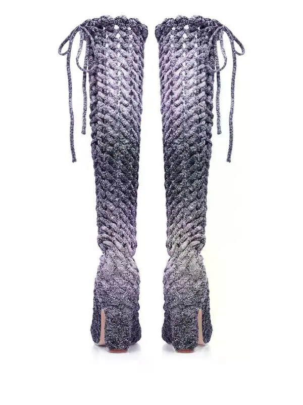 ISA BOULDER Knitted Over-the-knee Boots