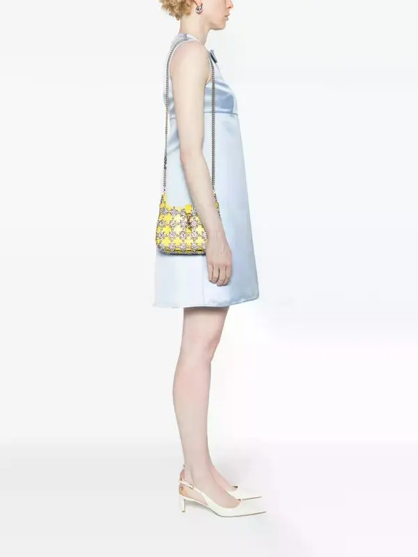 Gucci Mini Jackie Notte Crystal Shoulder Bag - Yellow | Editorialist