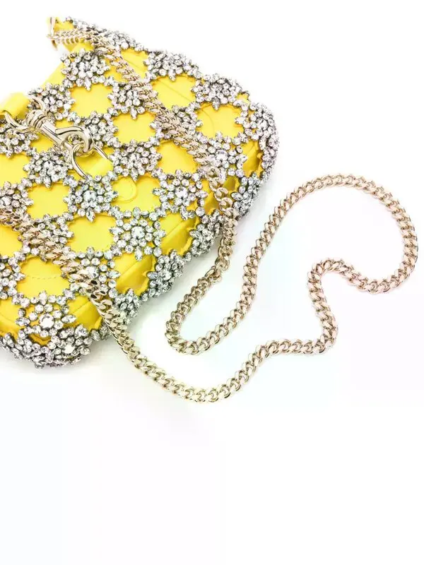 Gucci Mini Jackie Notte Crystal Shoulder Bag - Yellow | Editorialist