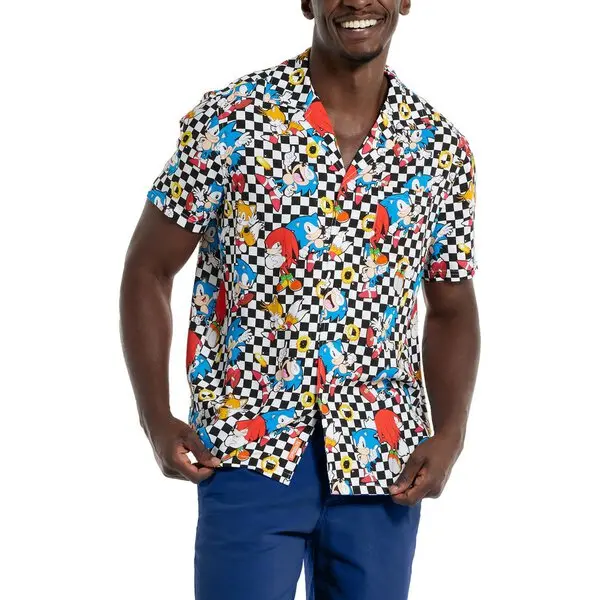 Opposuits Relaxed Fit Sonic The Hedgehog® Print Camp Shirt