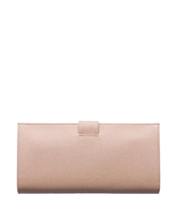 Prada Large Saffiano Leather Wallet - Powder