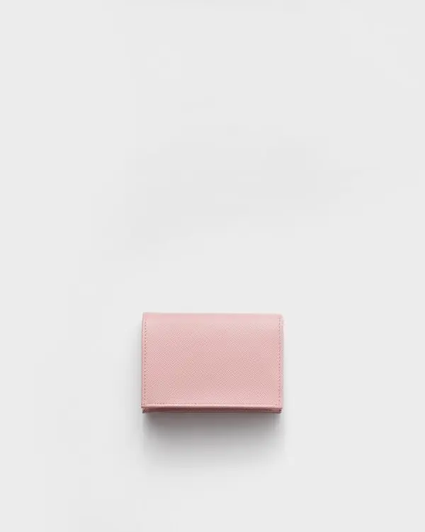 Prada Small Saffiano Leather Wallet - Light Pink