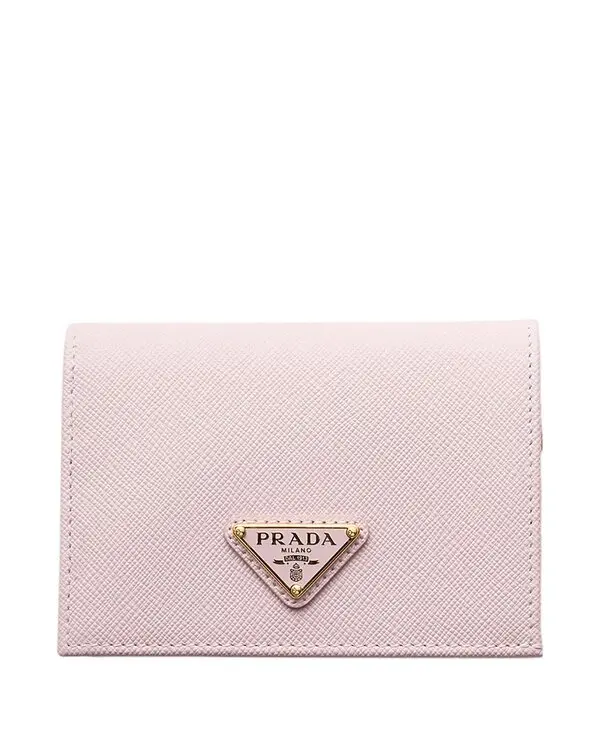 Prada Small Saffiano Leather Wallet - Pink