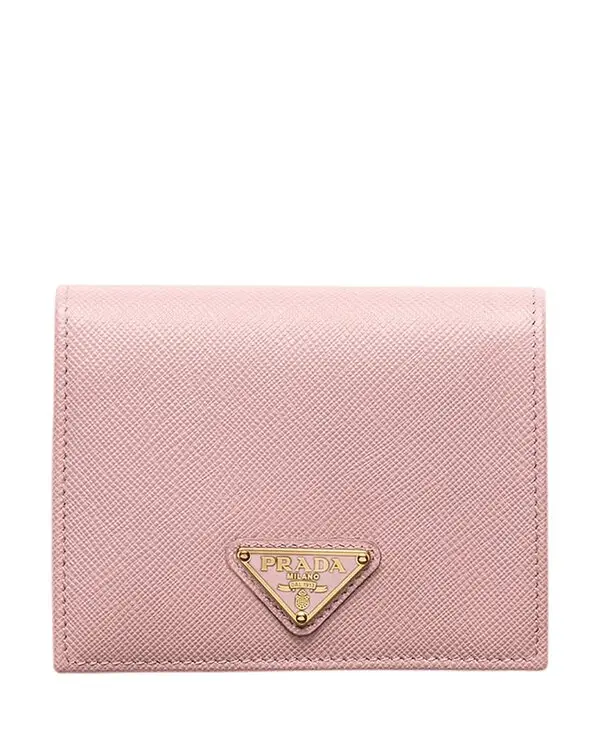 Prada Small Saffiano Leather Wallet - Pink