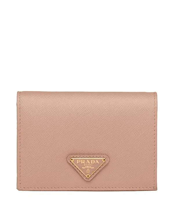 Prada Small Saffiano Leather Wallet - Powder