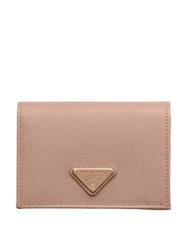 Prada Small Saffiano Leather Wallet - Powder