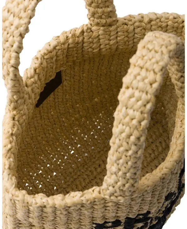 Prada Small Crochet Tote Bag - Neutral