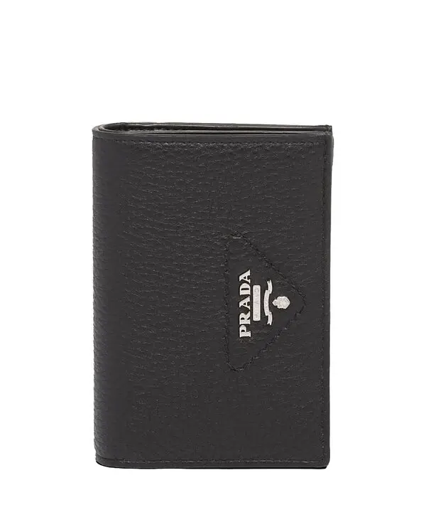 Prada Small Leather Wallet - Black