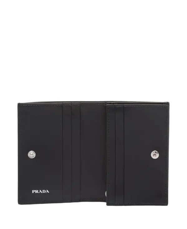 Prada Small Leather Wallet - Black